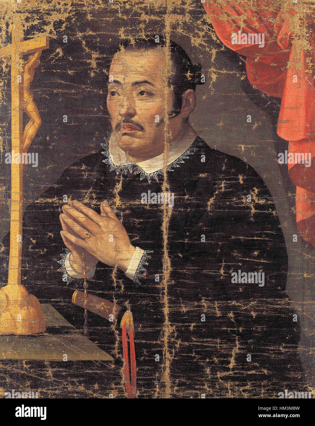 The 'Hasekura Prayer' is a visual representation of a historical moment ...