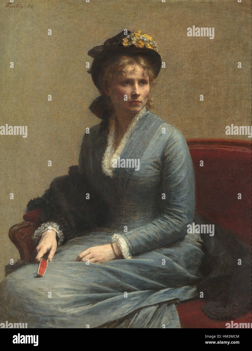 Henri Fantin-Latour - Portrait of Mlle C. D, 1882 Stock Photo - Alamy