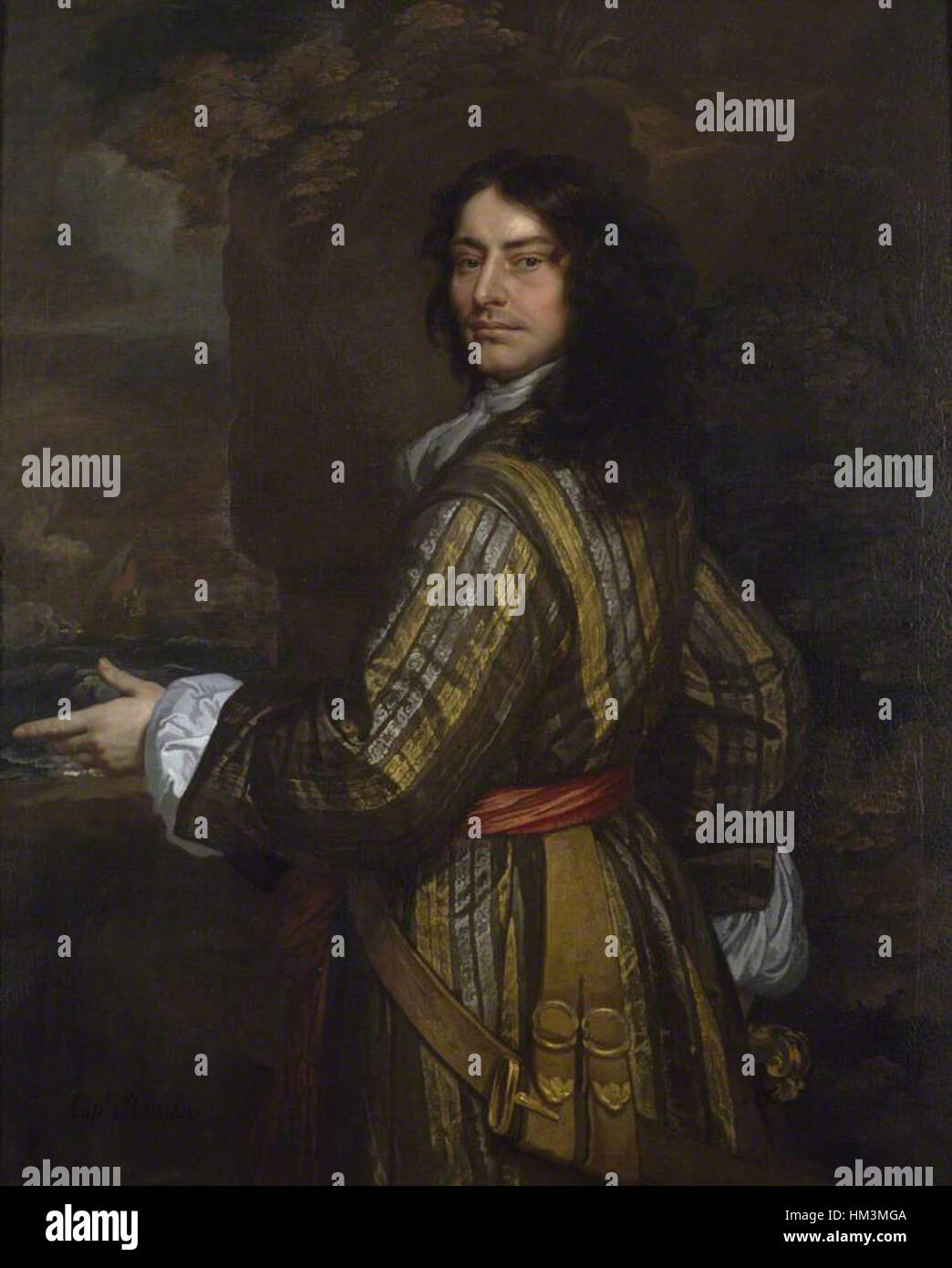*Sir John Harman* is a historical figure, likely depicted in a portrait ...