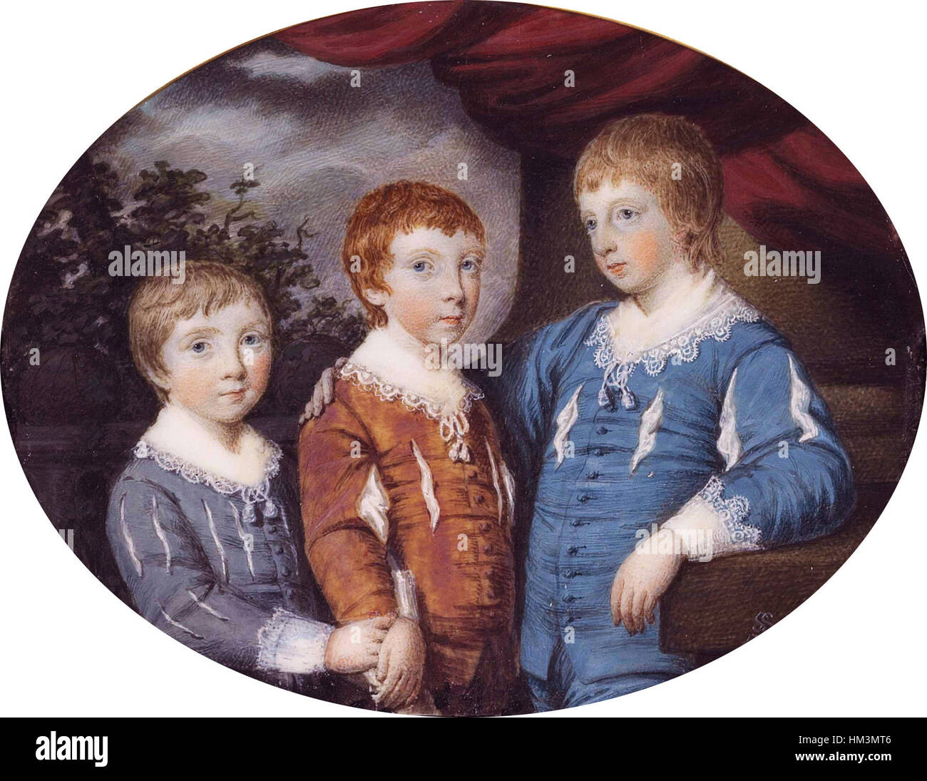 James George, 3rd Earl of Courtown (1765-1835) and his brothers Edward ...