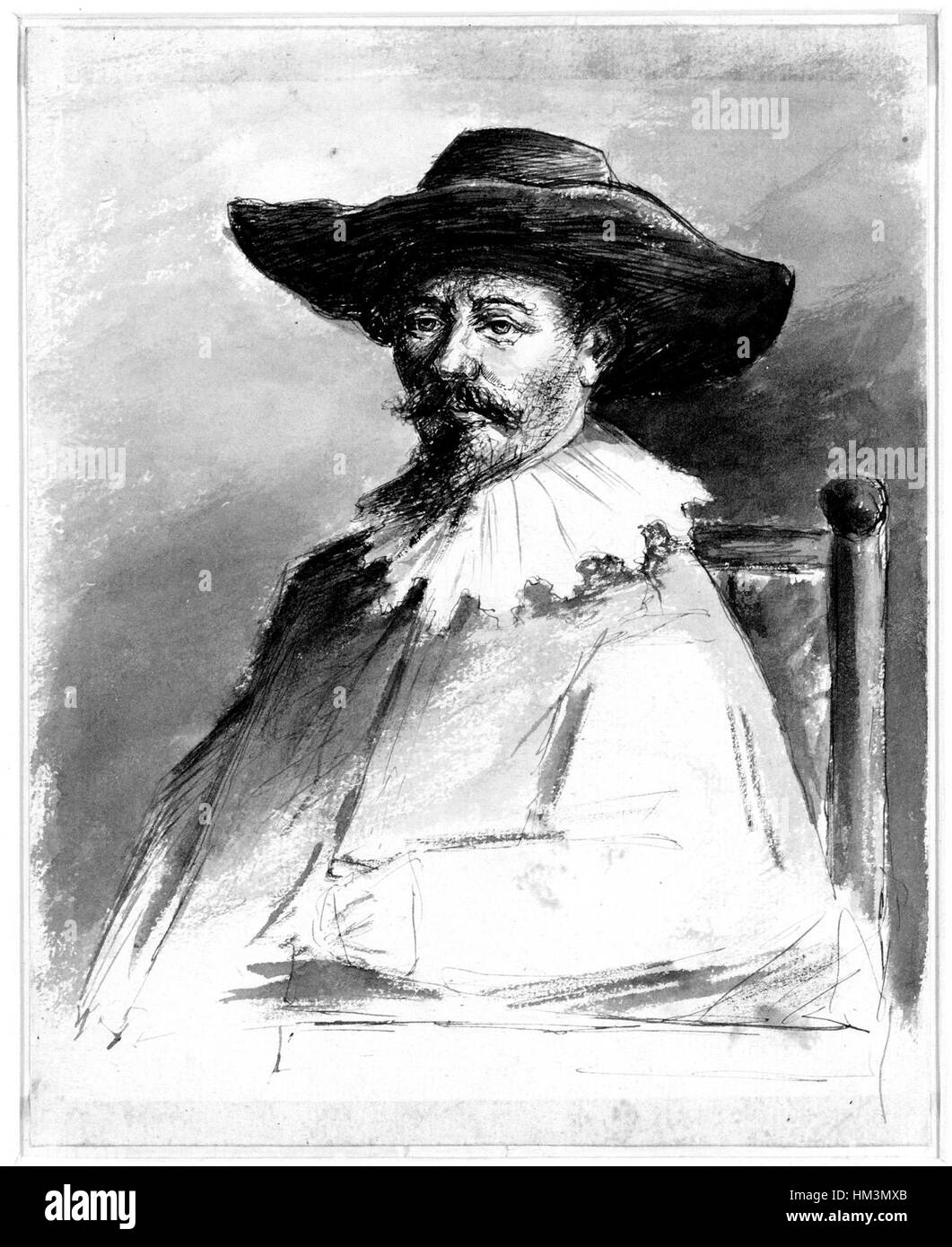 This painting by Ferdinand Bol portrays Lambert Doomer, a renowned ...