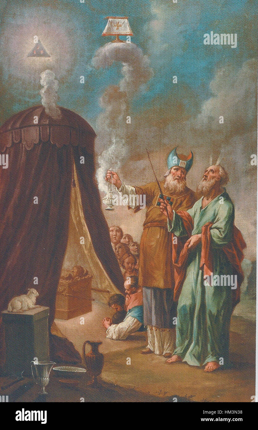Leopold Layer - Skrinja Zaveze, Mojzes in Aron Stock Photo - Alamy