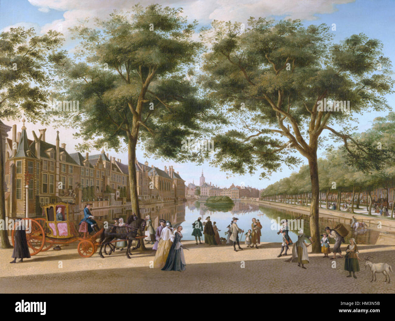 This painting by Paulus Constantijn la Fargue captures a scenic view of ...