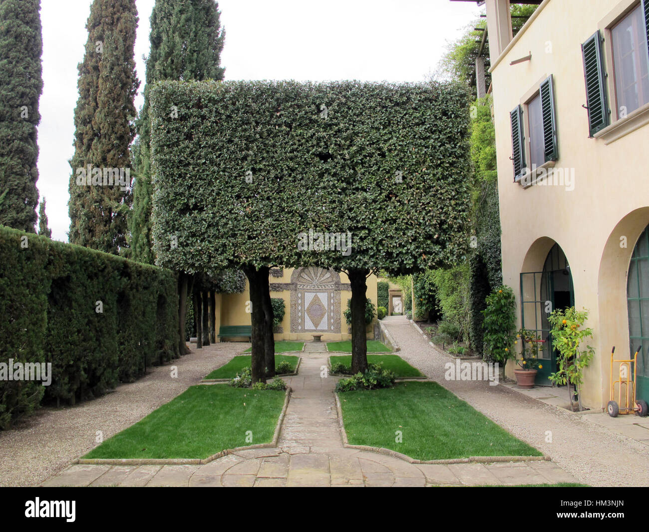 'Le balze, giardino degli aranci' is a depiction of the orange garden ...