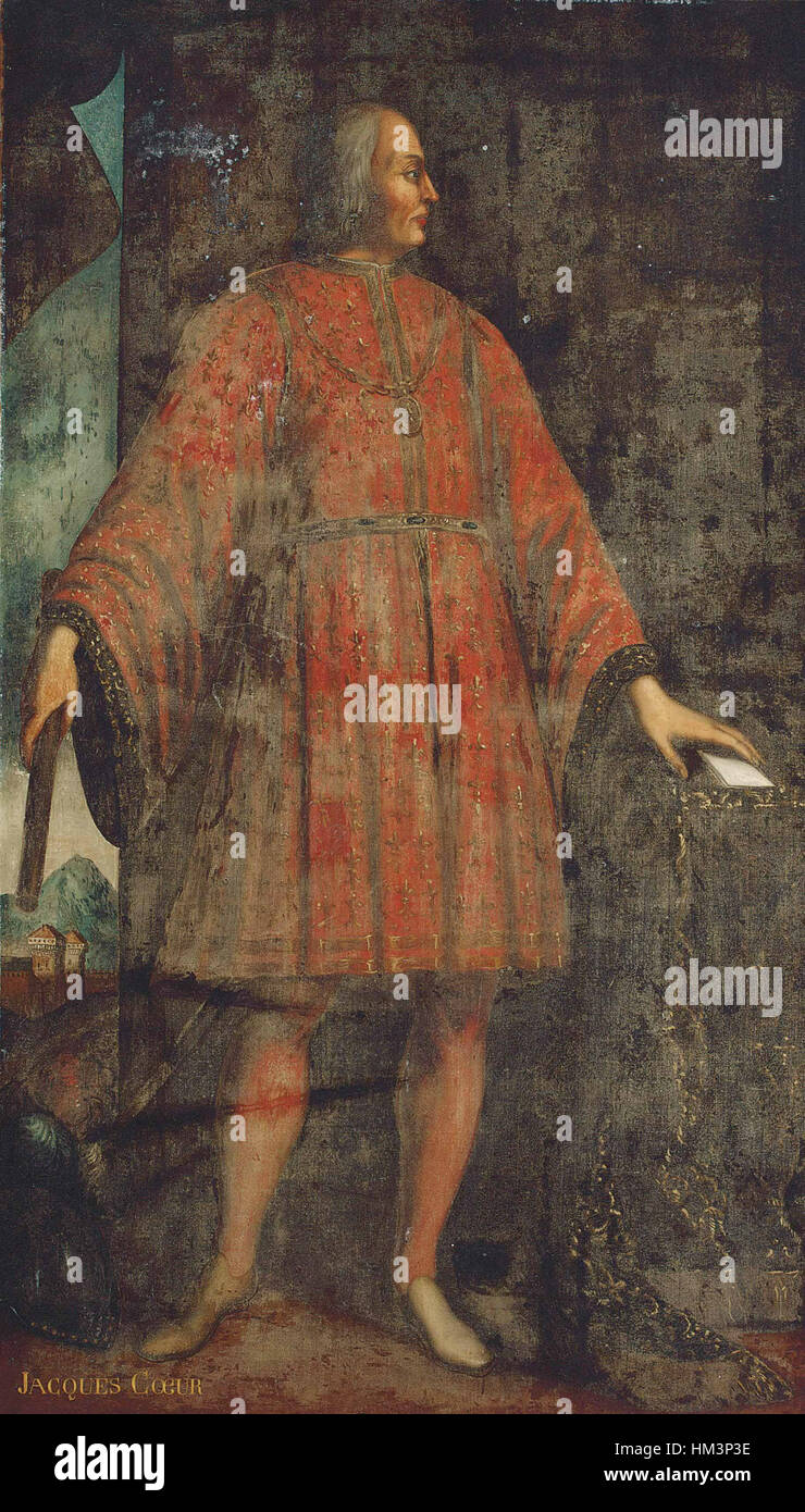 Jacques Coeur, by follower of Jean Fouquet Stock Photo - Alamy