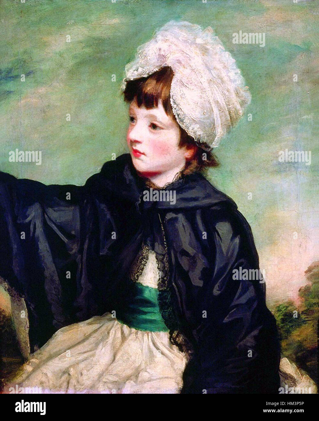 Joshua Reynolds - Estudo para retrato de Lady Caroline Stock Photo - Alamy