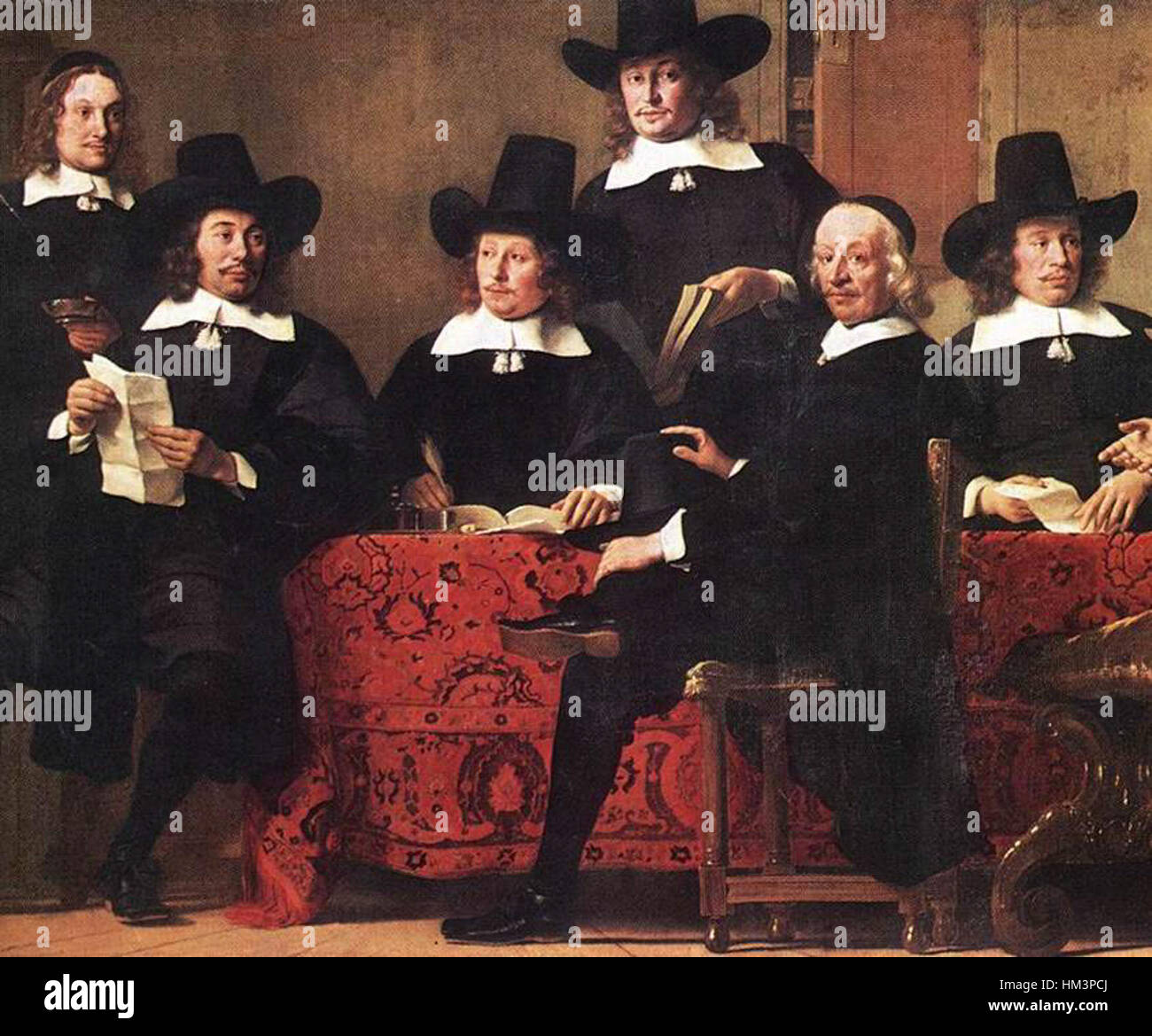Governors of the Wine Merchant's Guild (cropped Stock Photo - Alamy