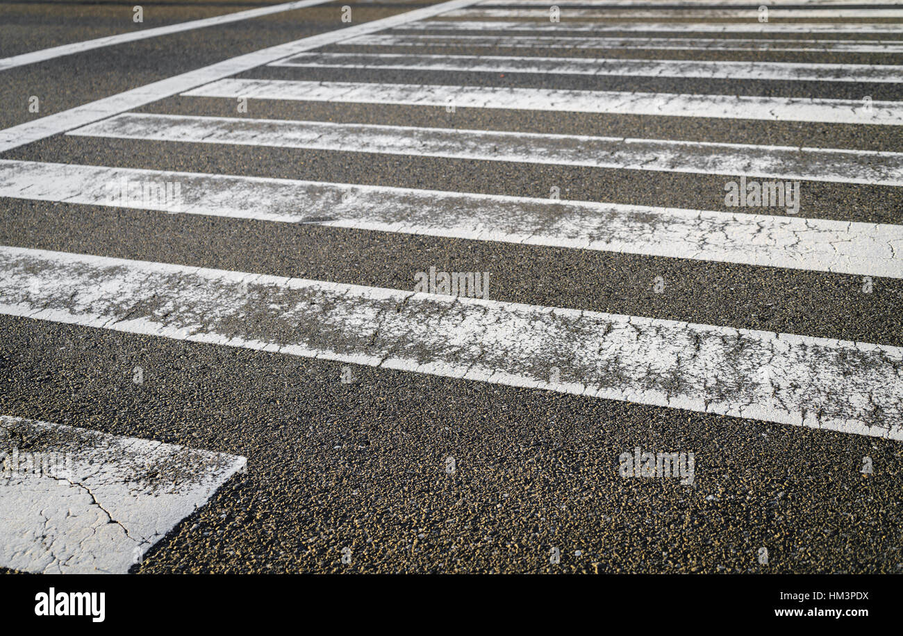 Zebra crossing road Stock Photo - Alamy