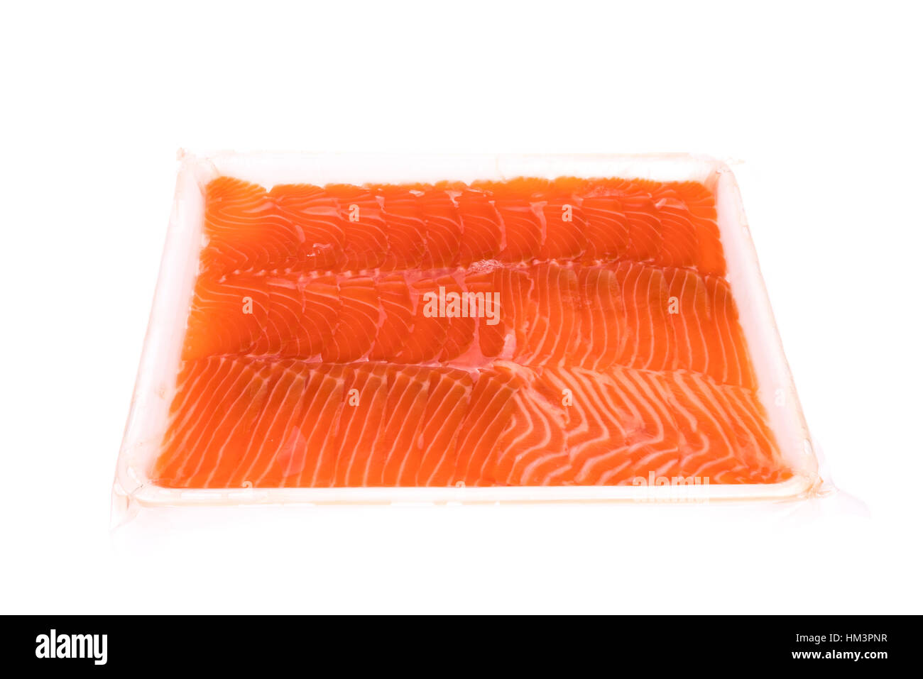 Frozen salmon fillets in a vacuum package Stock Photo - Alamy