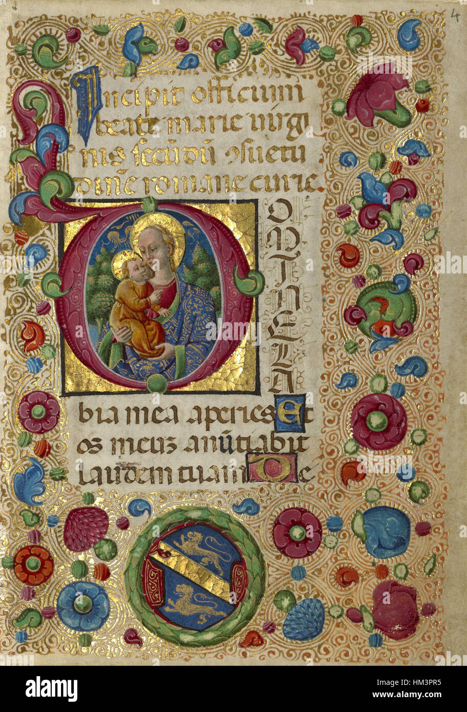 Guglielmo Giraldi (Italian, active 1445 - 1489) - Initial D- The Virgin ...