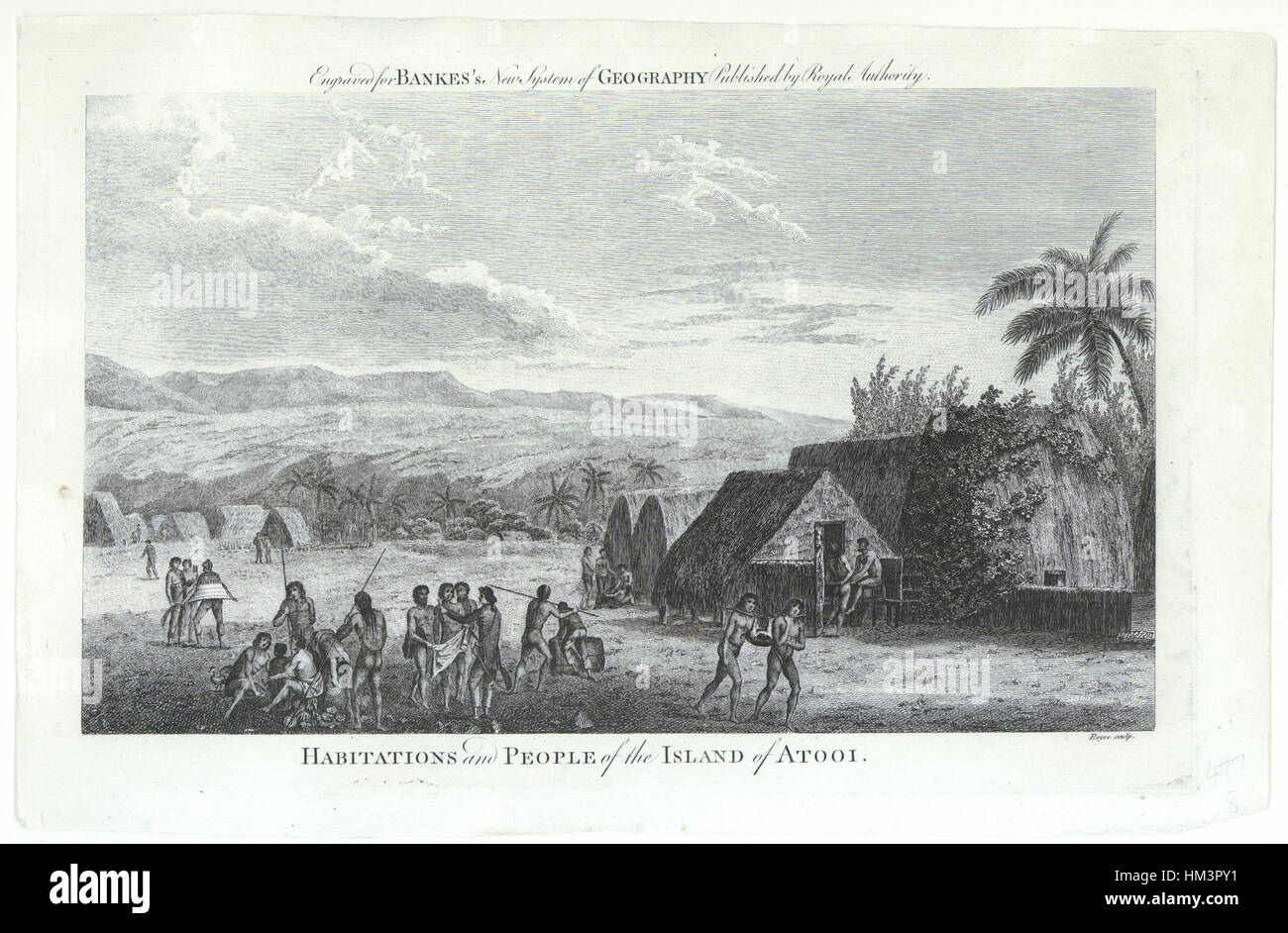 Habitations and People of the Island of Atooi (1787 Stock Photo - Alamy