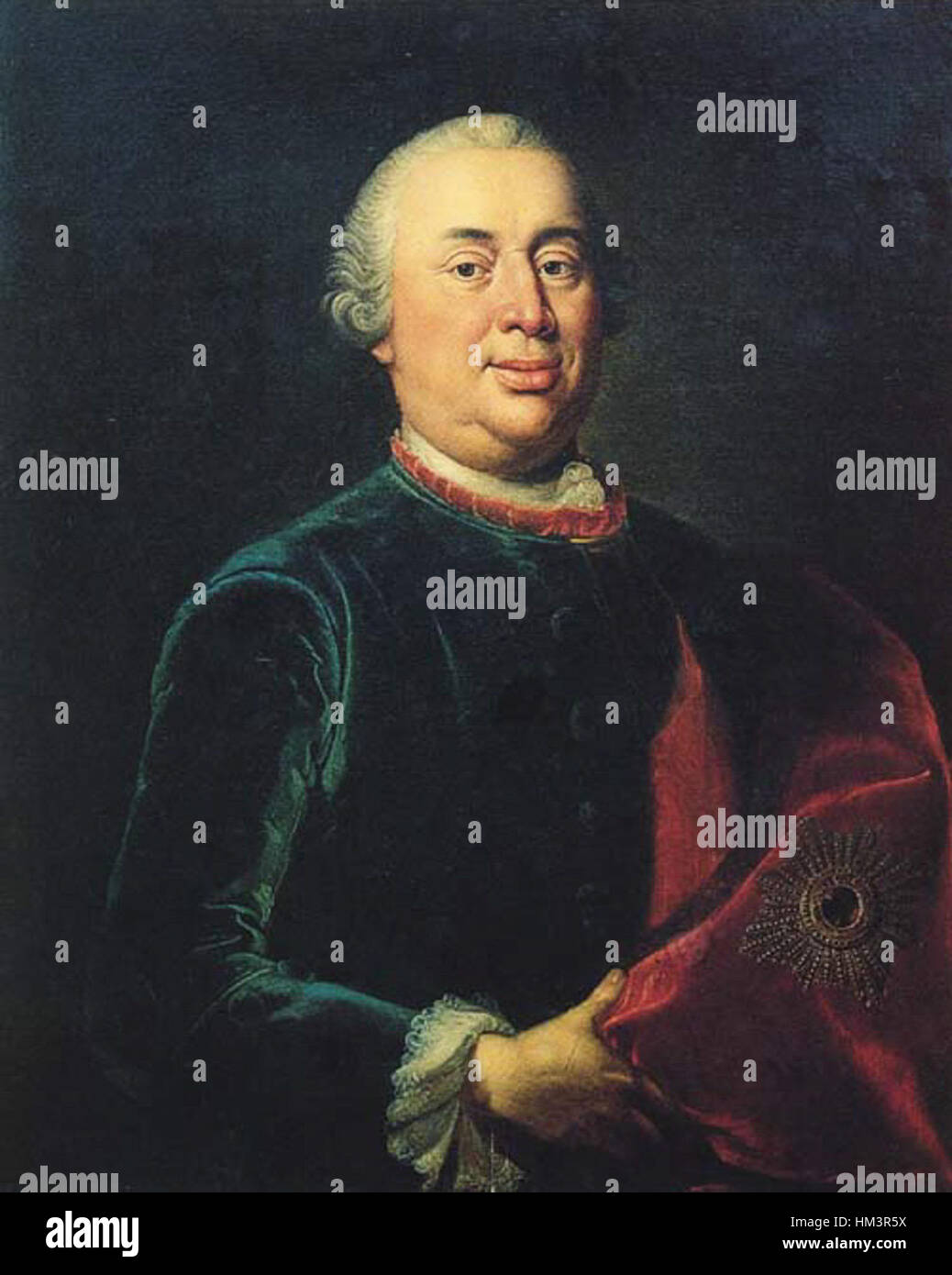 Halbbildnis Graf Gustav Adolf von Gotter Stock Photo - Alamy