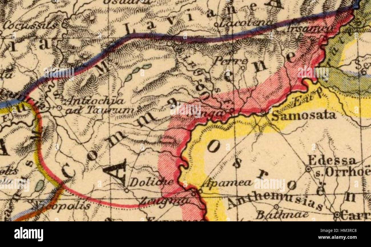 Heinrich Kiepert. Asia citerior.Commagene Stock Photo - Alamy