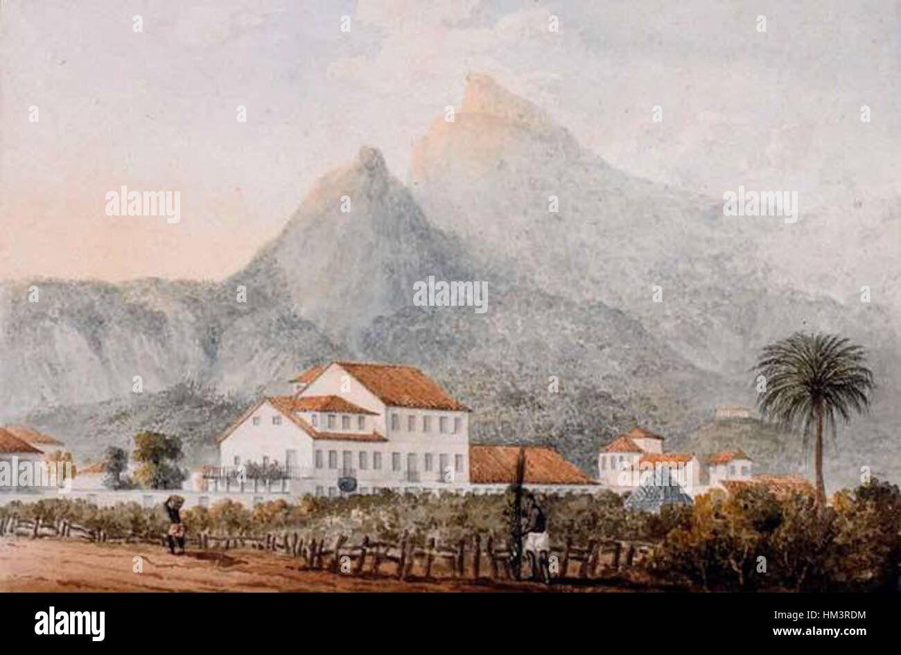 Henry Chamberlain’s 'Casa de Chamberlain no Catete com Corcovado ao ...