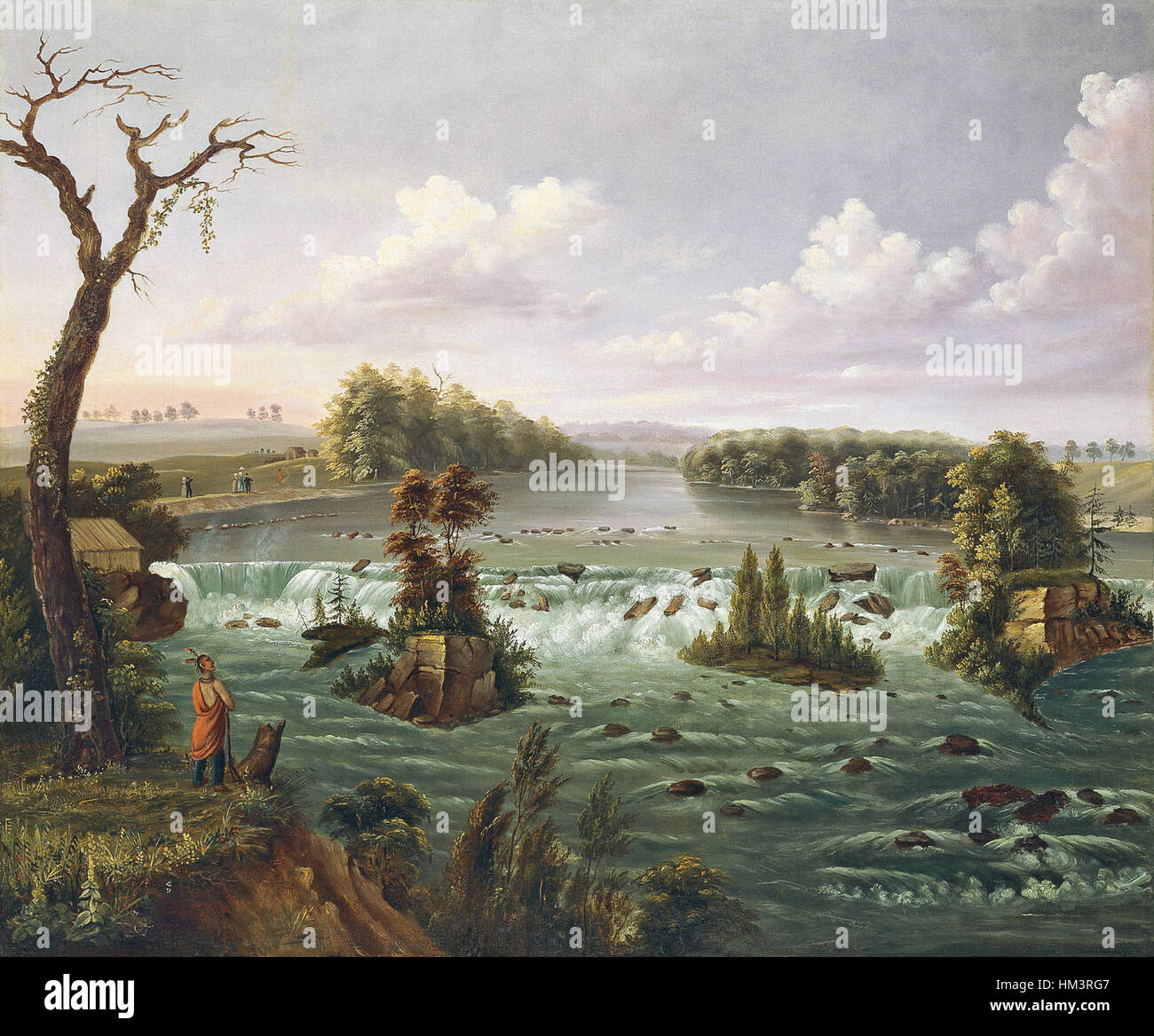 Henry Lewis - Falls of Saint Anthony Stock Photo - Alamy