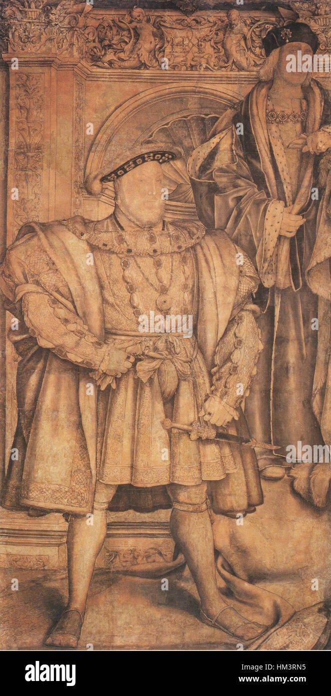This painting by Hans Holbein the Younger portrays King Henry VIII and ...