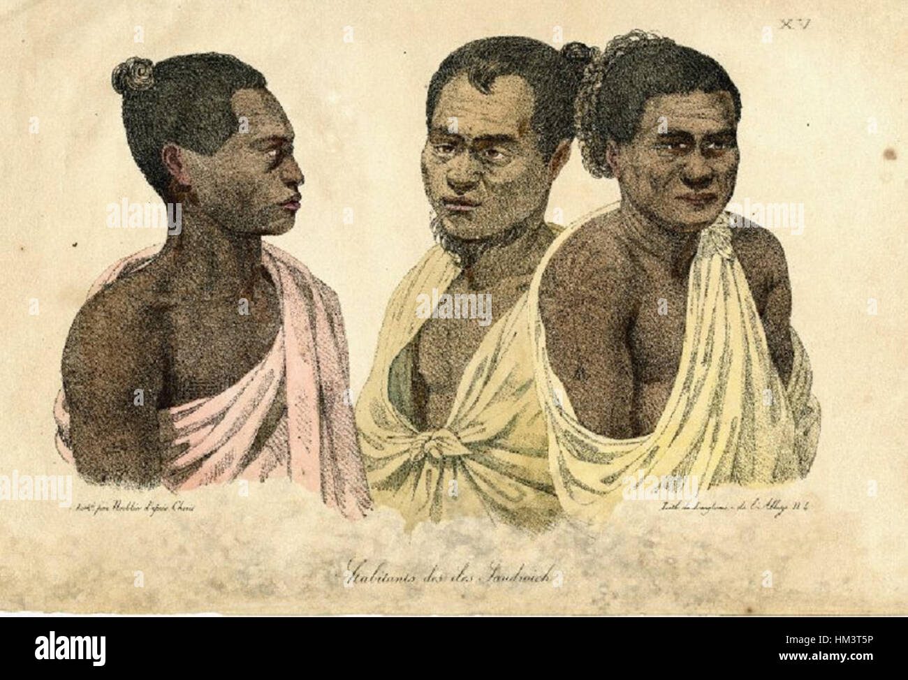 Polynesian people illustration hi-res stock photography and images - Alamy