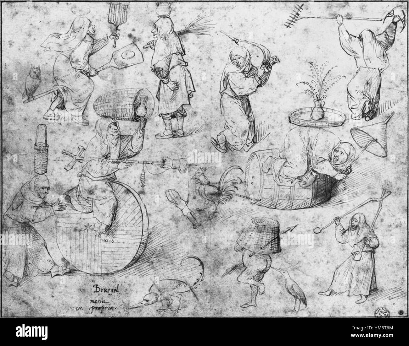 Hieronymus Bosch's 'Witches' is a surreal painting that captures the ...