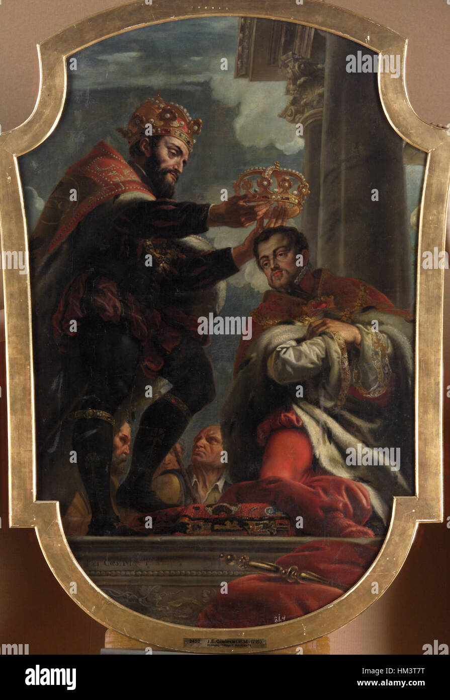 Jan Erasmus Quellinus - Charles V crowns Philip II Stock Photo - Alamy