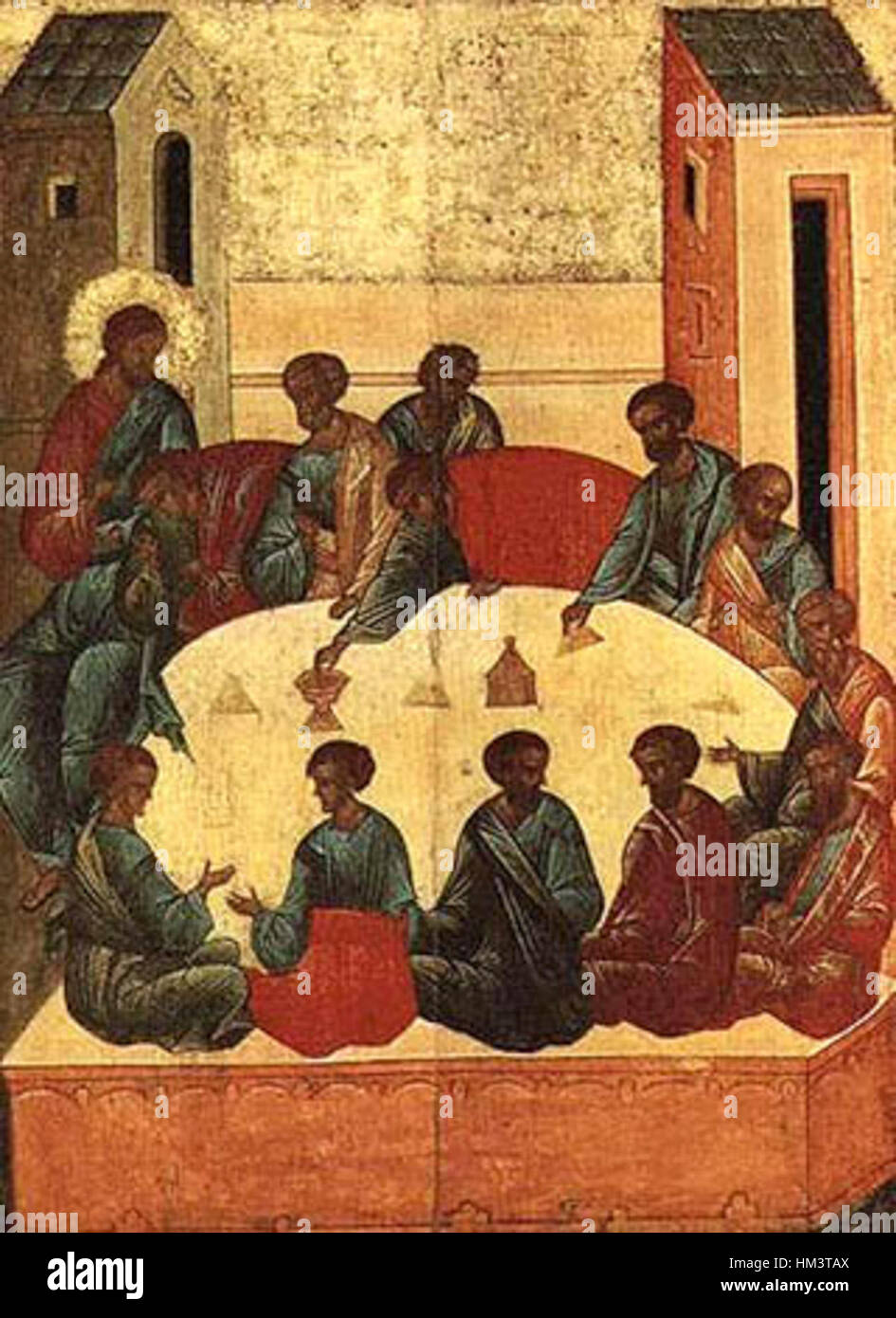 Icon last supper Stock Photo - Alamy