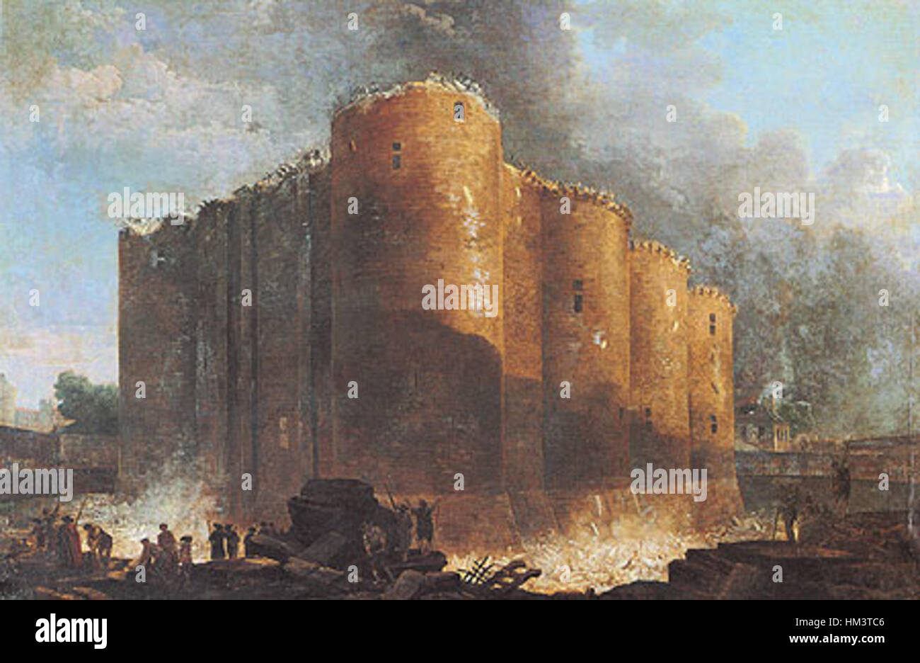 'La Bastille' by Hubert depicts the iconic fortress prison in Paris ...