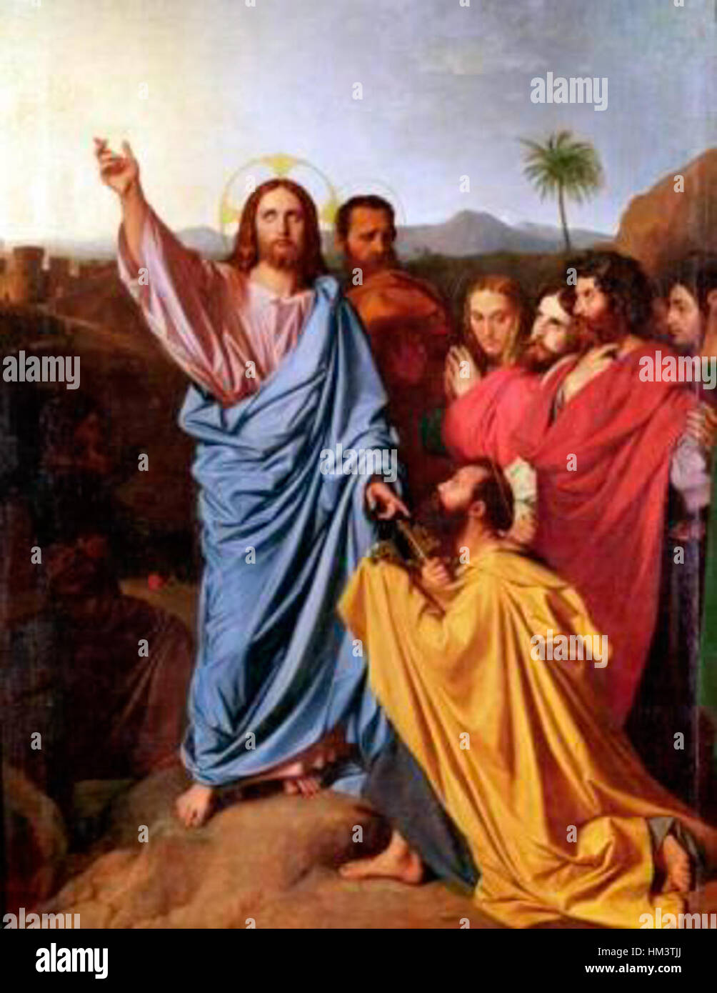 Jesus and peter keys painting hi-res stock photography and images - Alamy