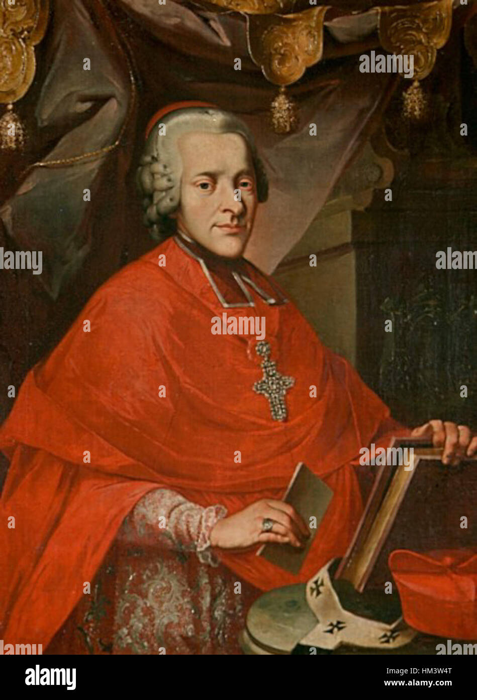 An historical portrait of Hieronymus von Colloredo, the Prince ...