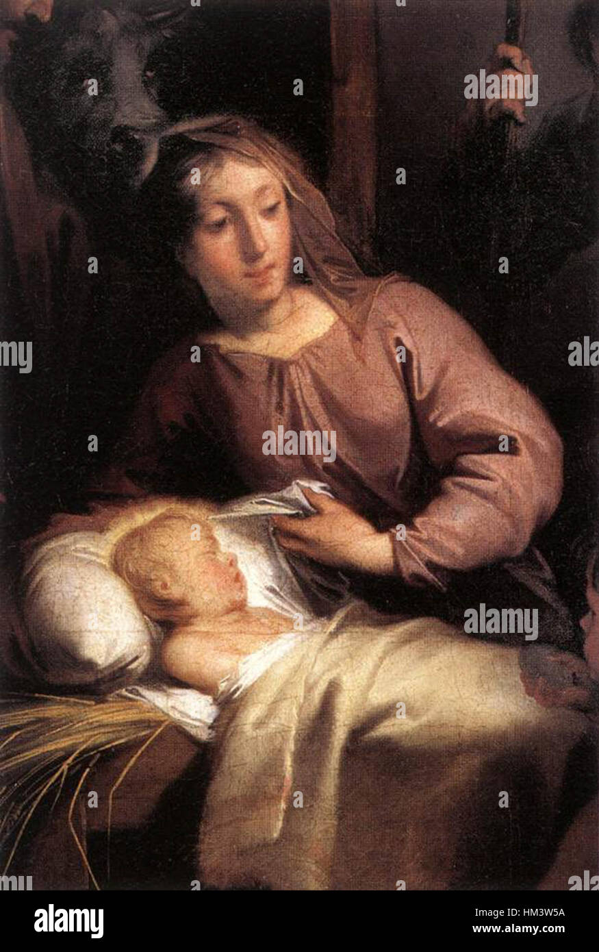 Image of the painting 'Adoration of the Shepherds' by Jacob de Wit ...