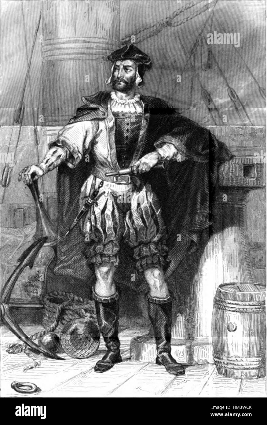 Image of Jacques Cartier, the French explorer credited with discovering ...