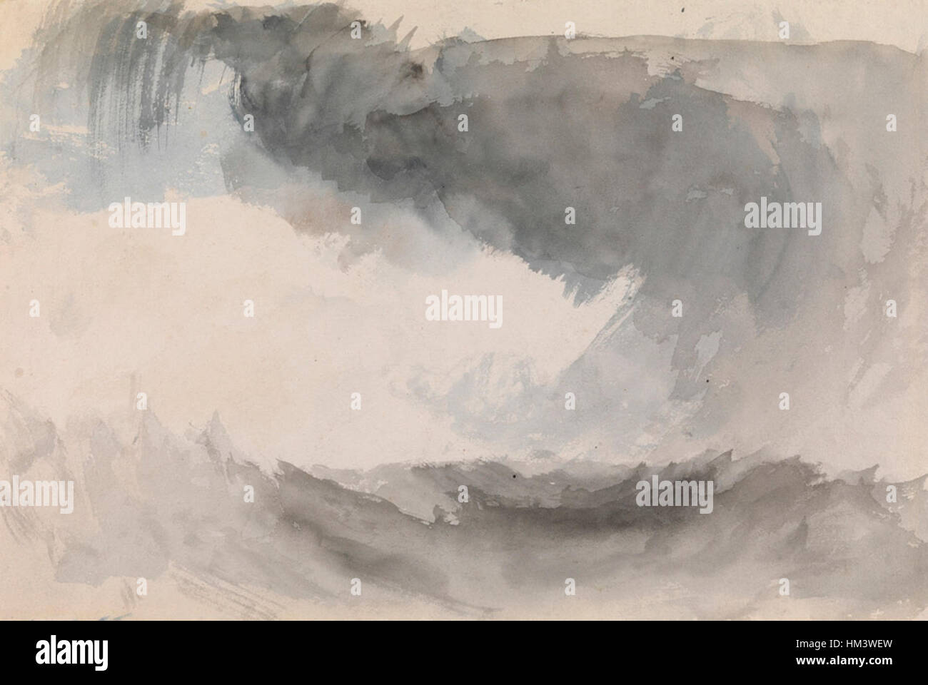 'Storm at Sea' by J.M.W. Turner, a dramatic seascape painting by the ...