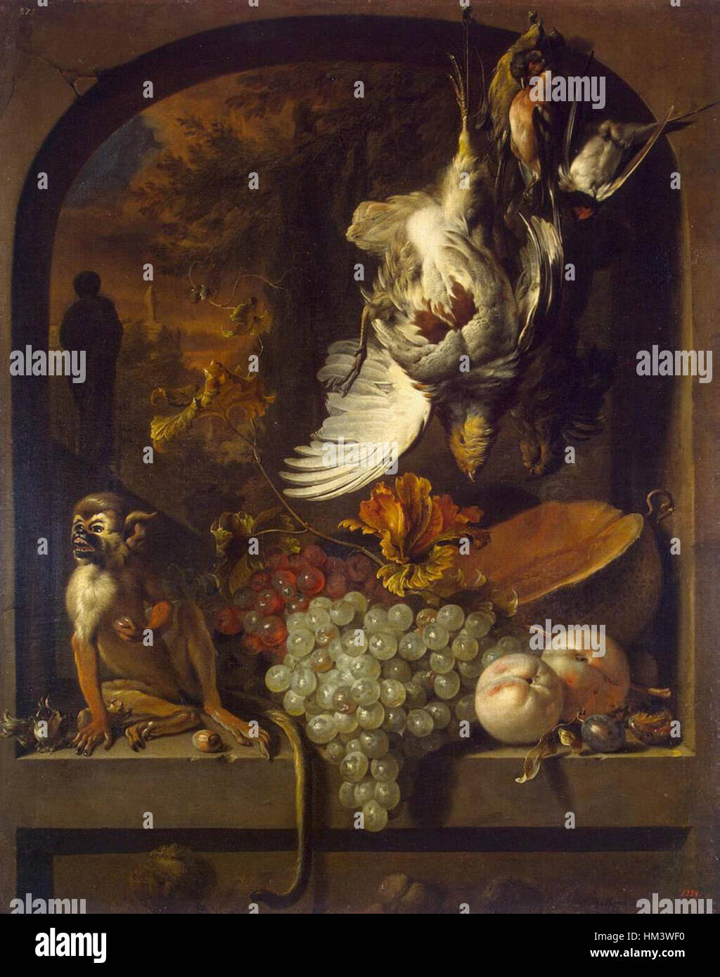 Still-life painting by Jan Weenix, captured in a high-quality ...