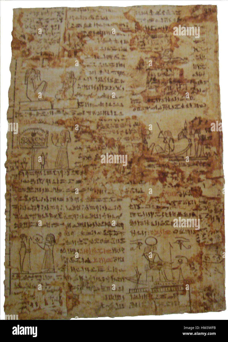 Image depicting the Joseph Smith Papyrus IV, an ancient Egyptian ...