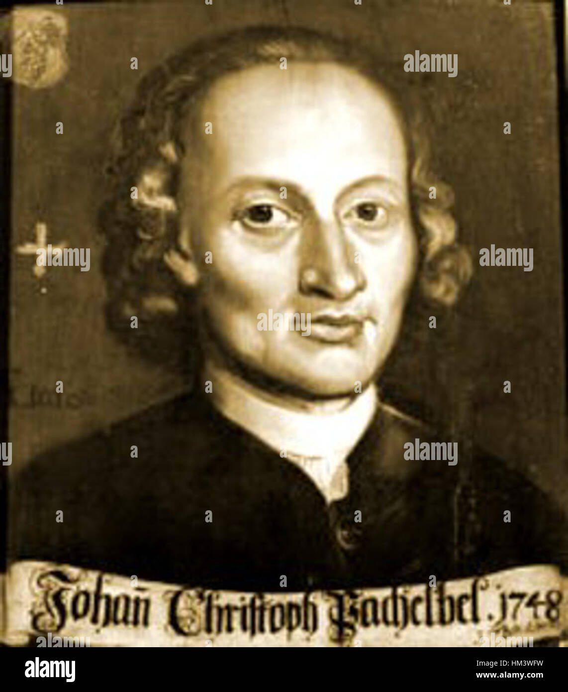 Portrait of Johann Christoph Pachelbel, the German composer and ...