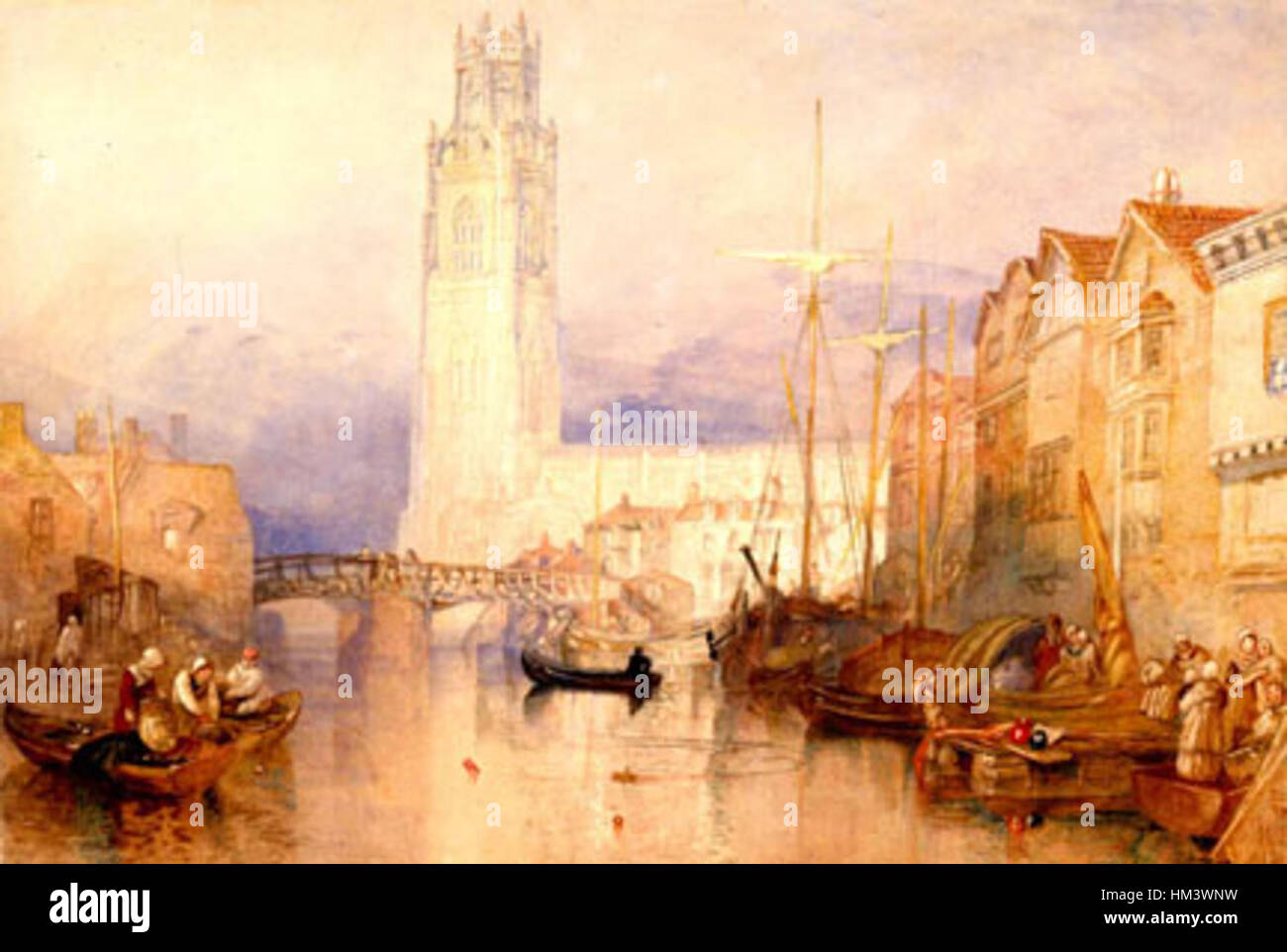 Image from 'Joseph Mallord William Turner - Boston in Lincolnshire ...