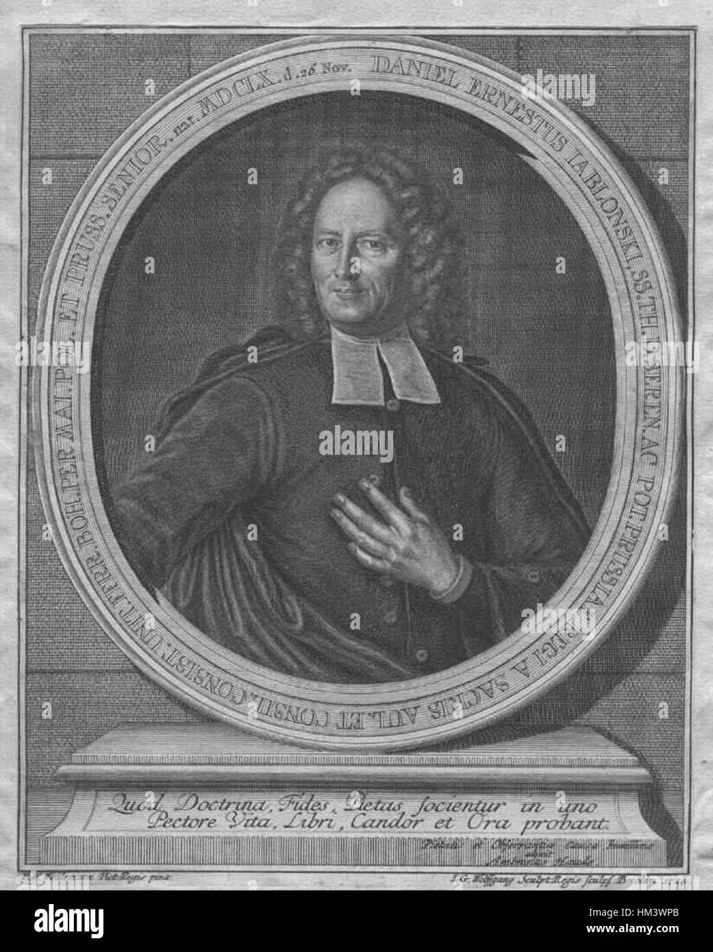 Image showing Daniel Ernst Jablonski (1660-1741), a significant figure ...