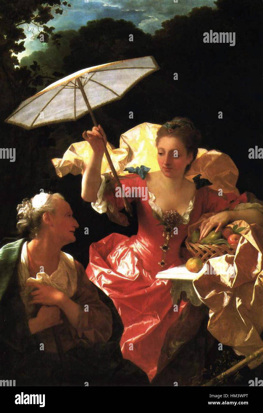 Image of 'Vertumnus and Pomona' by Jean Ranc, depicting the ...