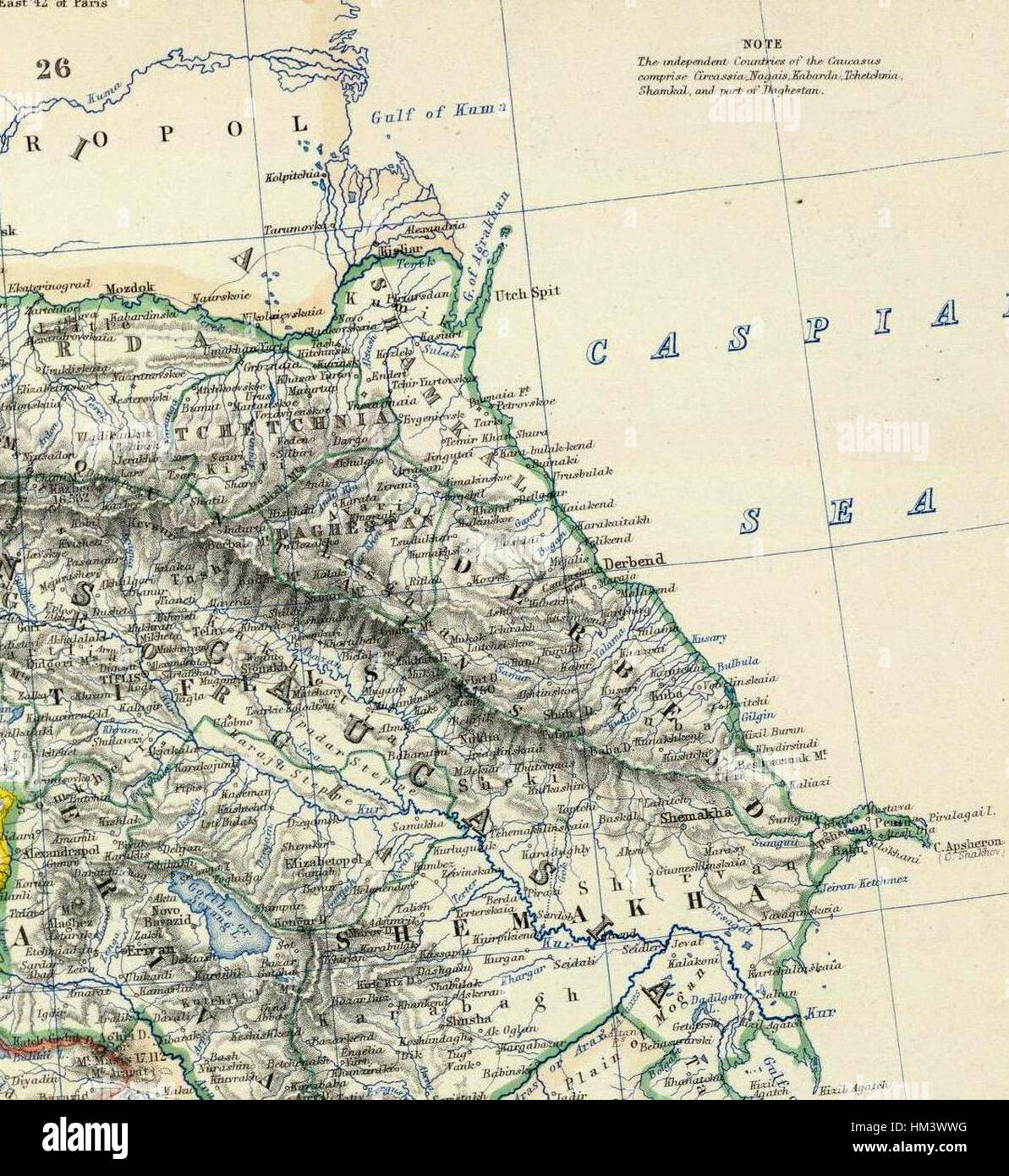 Image taken from 'Turkey in Asia, Transcaucasia'. The image shows a map ...