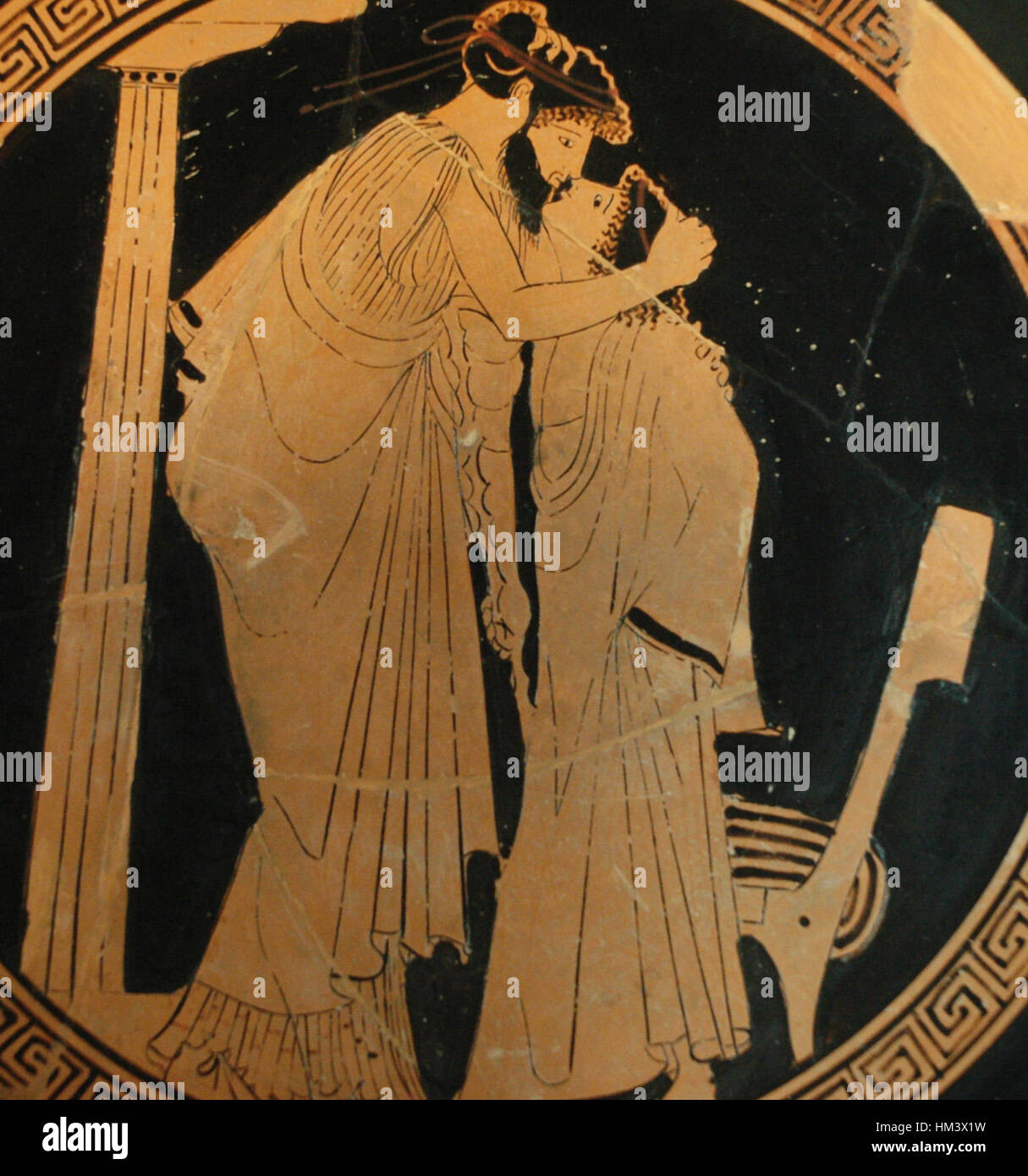 This image showcases the painting titled 'Kiss Briseis,' located in the ...