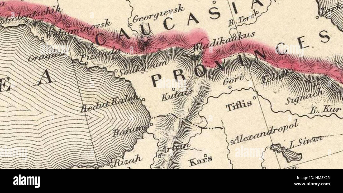 Illustration from 'Europe 1864' showing key European locations with a ...