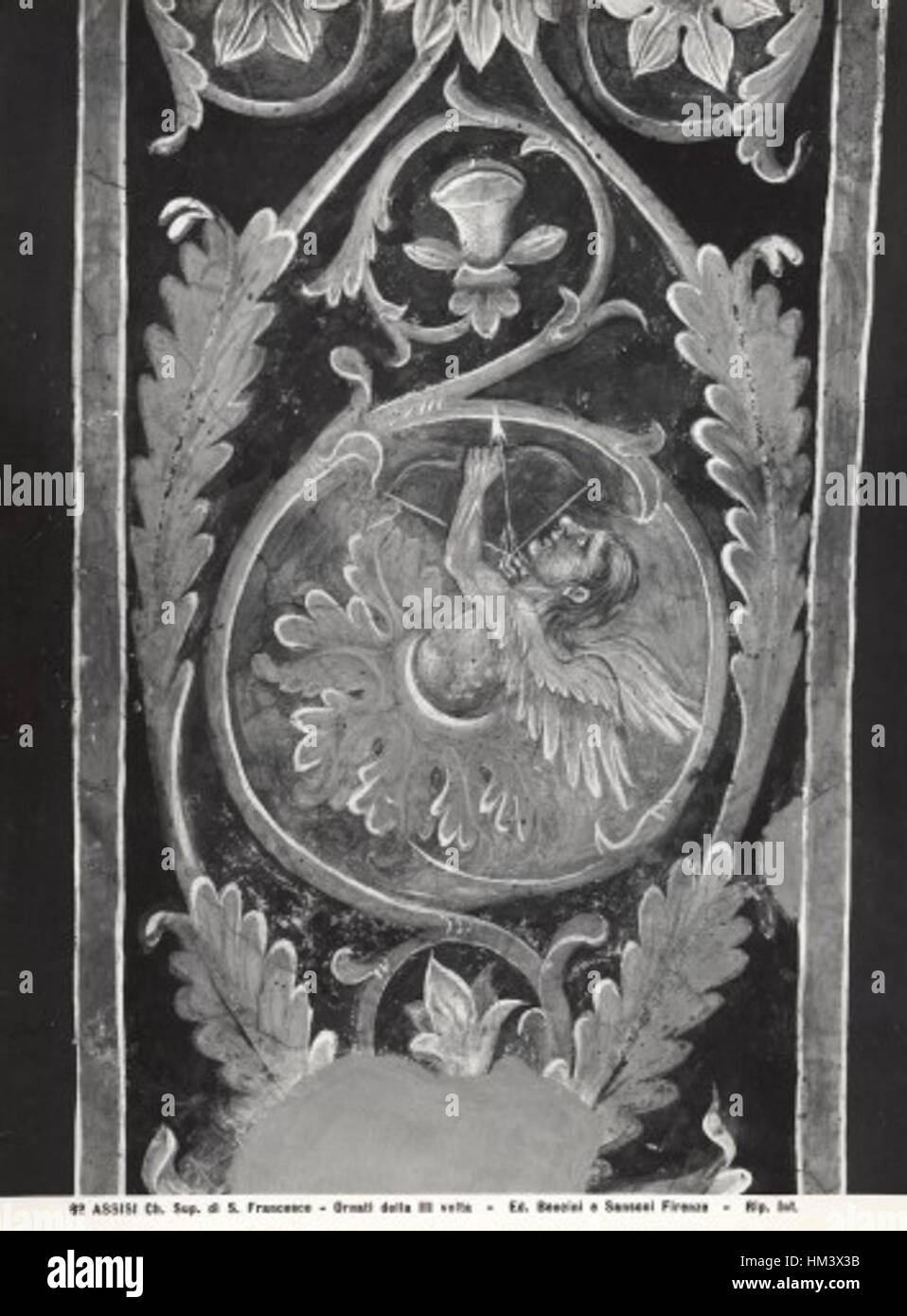 Illustration from a work depicting Jacopo Torriti's painting 'Volta dei ...