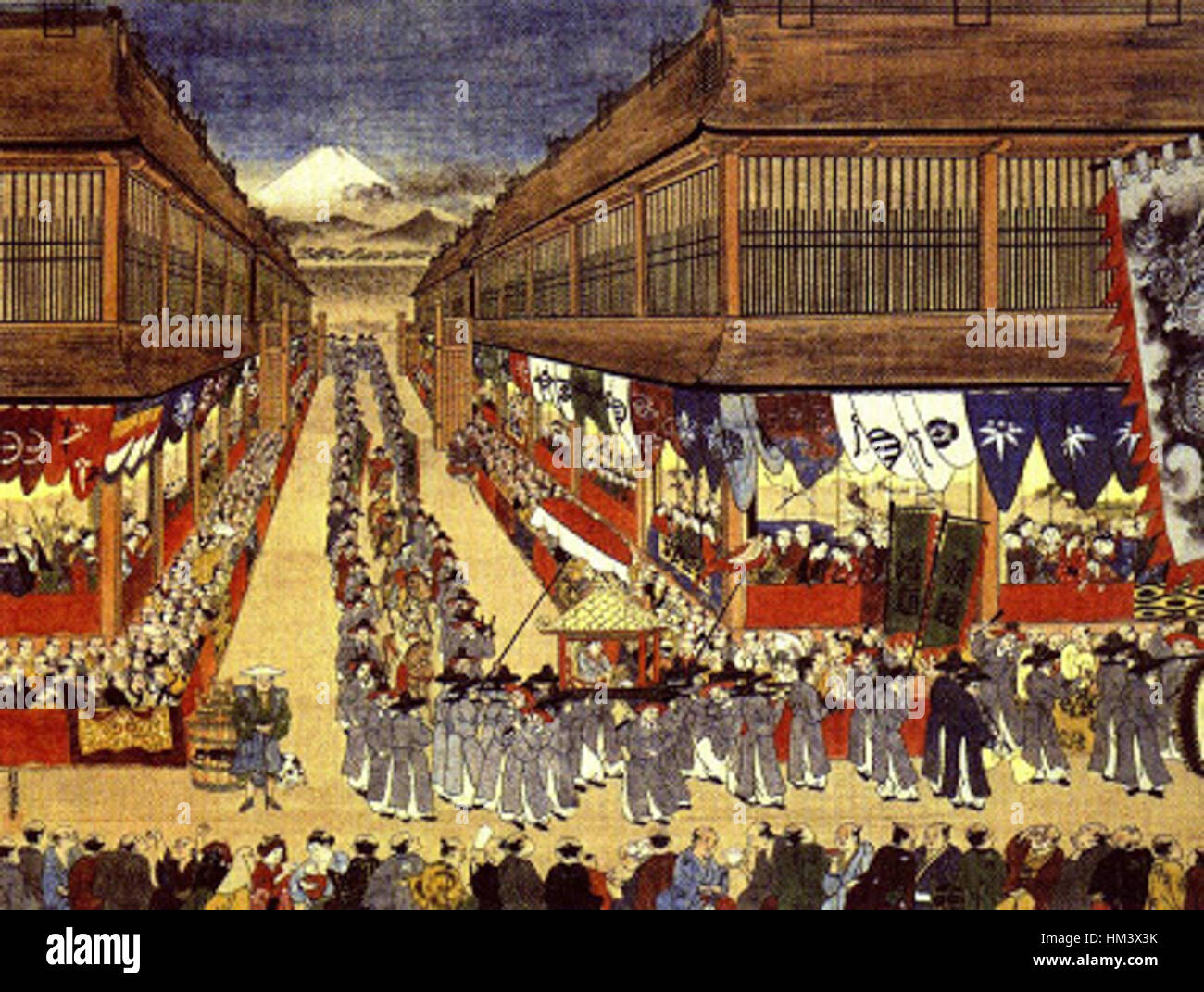 Image depicting the Joseon procession in Edo (modern-day Tokyo) in 1748 ...