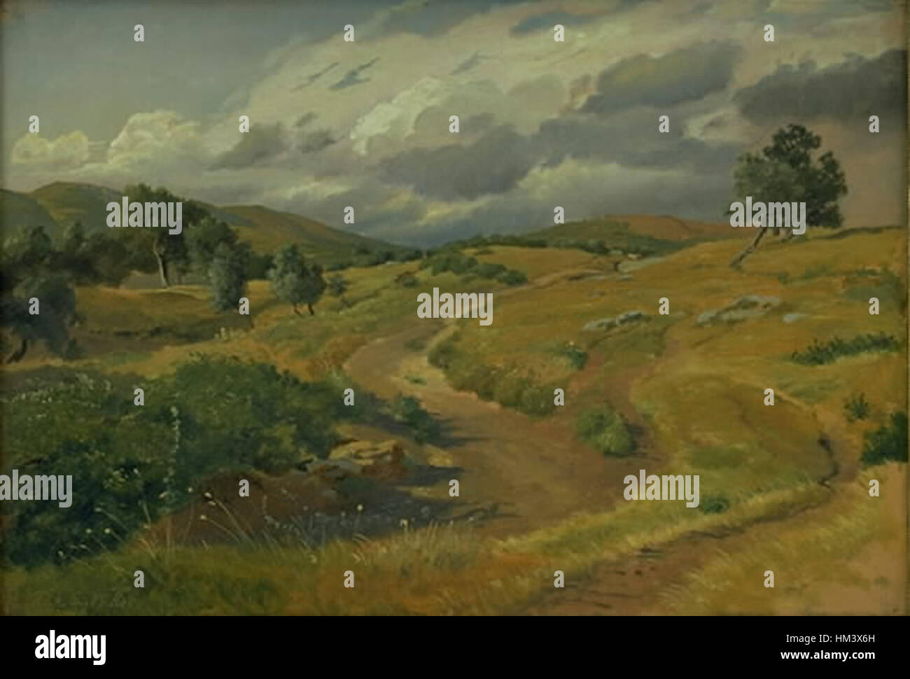 Image from 'Johan Thomas Lundbye - Landskab ved Tivoli,' showcasing the ...