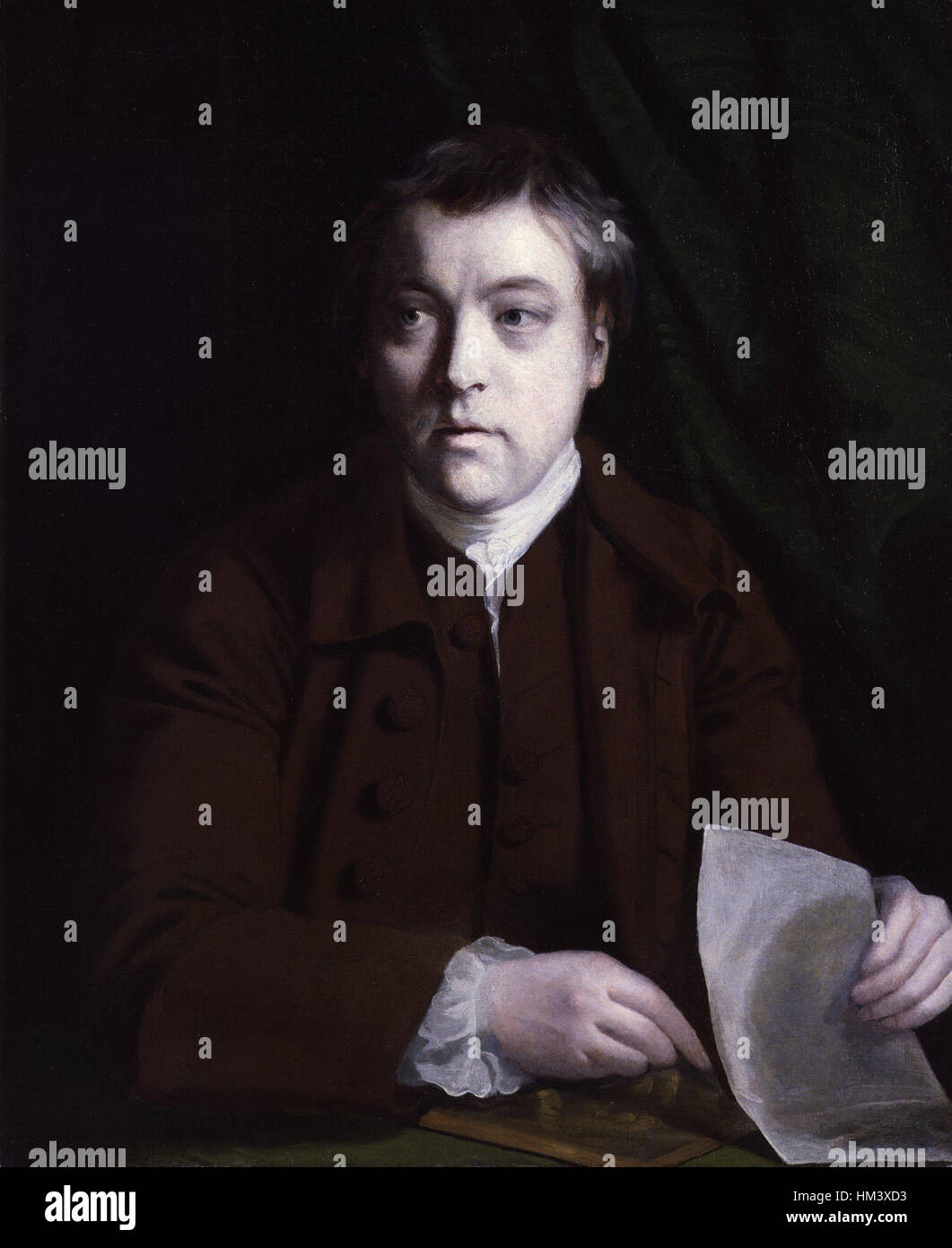 Image taken from a portrait of James Macardell by Sir Joshua Reynolds ...