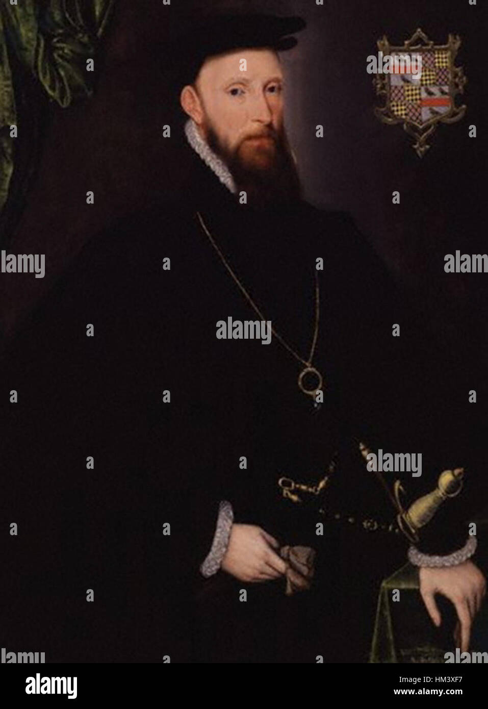 The image features John Lumley, 1st Baron Lumley, who was an ...