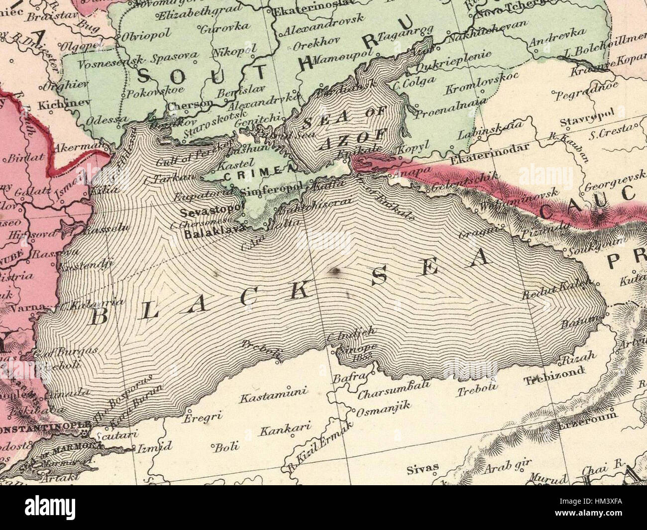 Photograph of a page from 'Europe, 1864' by A.J. Johnson, documenting ...