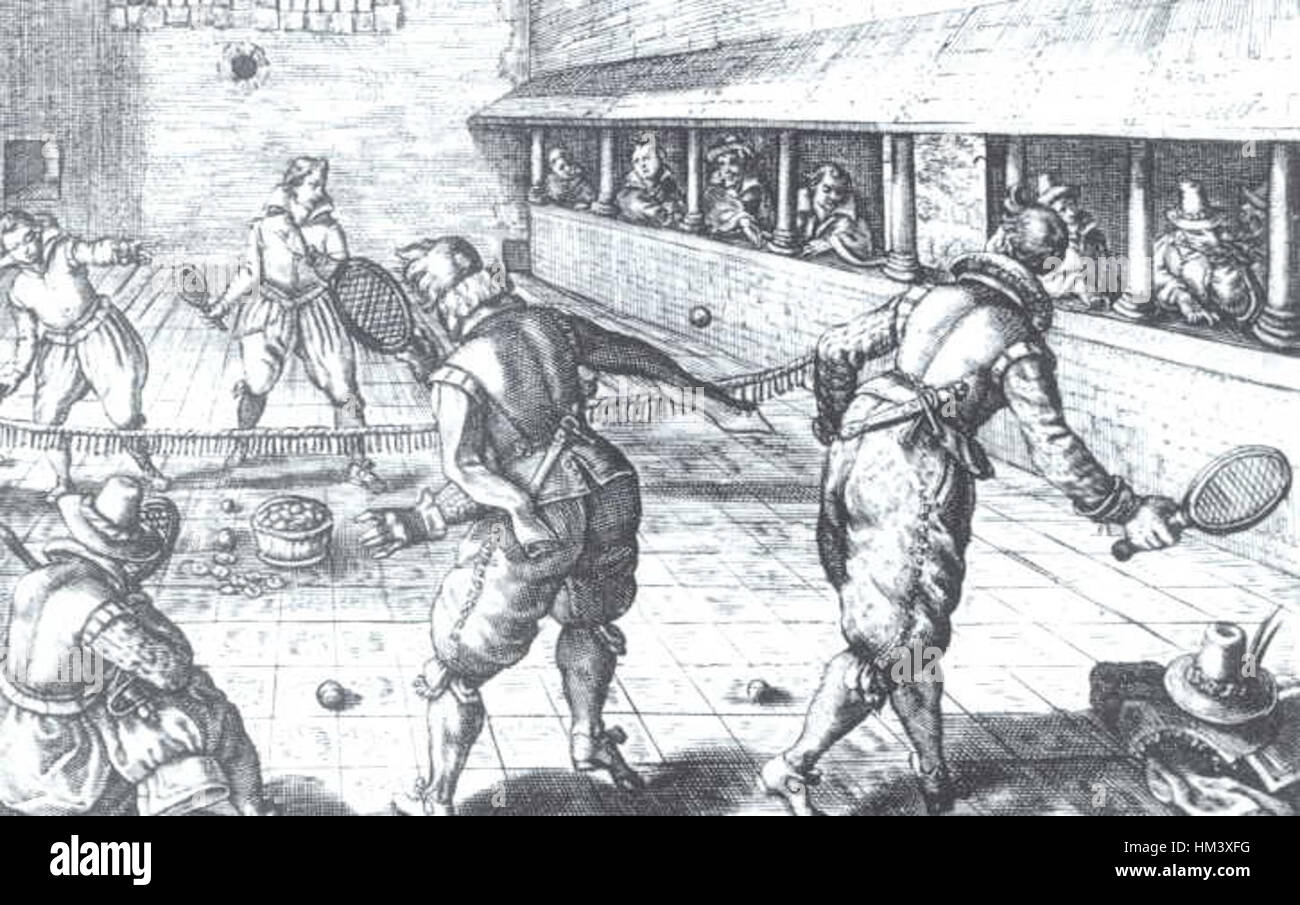 Image taken from 'Jeu de paume,' depicting the historical French game ...