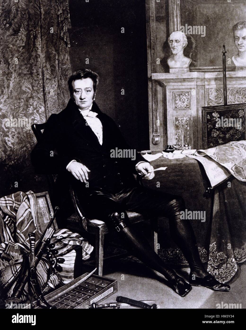 Sitting portrait of Thomas Clarkson, an English abolitionist and a ...