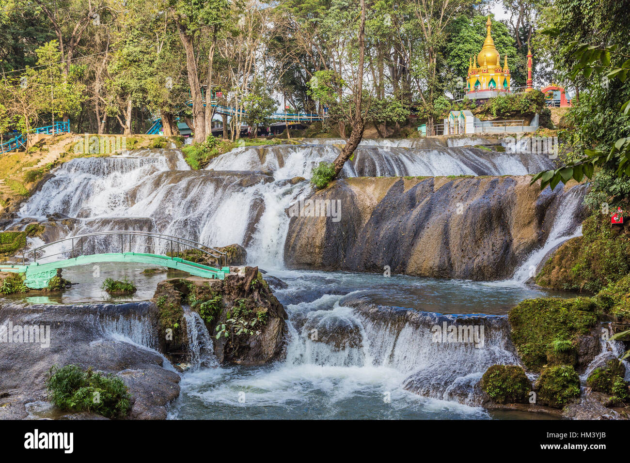 Pwe Gauk Waterfall Pyin Oo Lwin Mandalay state Myanmar (Burma Stock ...