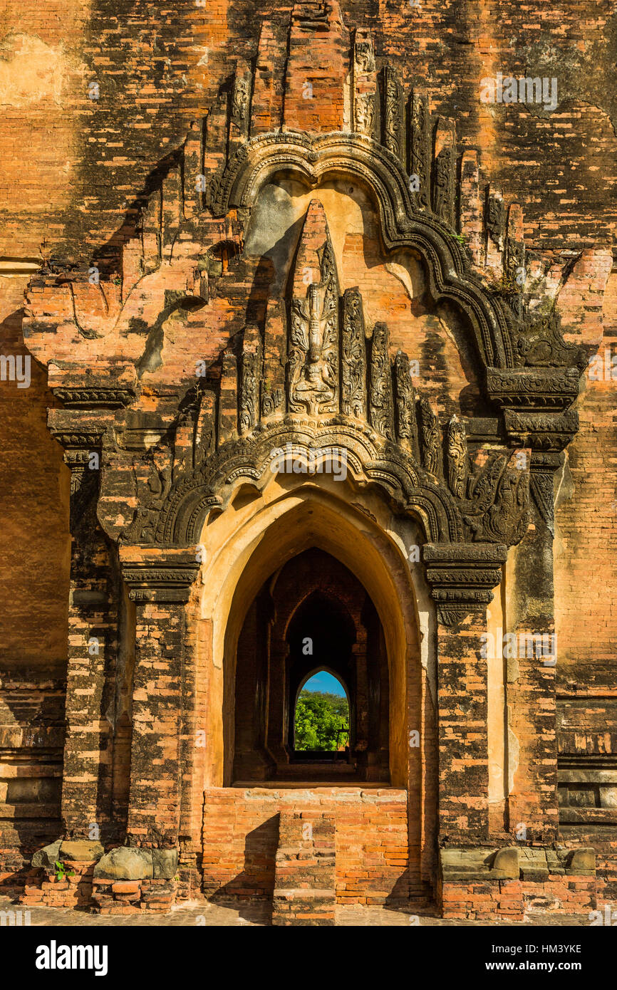 architecture details of the historic capital city of Bagan Myanmar ...