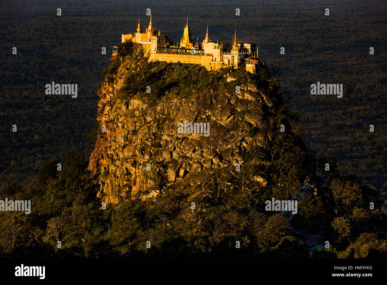 high sacred place of Mount Popa Myanmar (Burma Stock Photo - Alamy